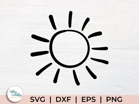 Sun SVG Sunshine Svg Hand Drawn Sun SVG Summer Sun SVG - Etsy