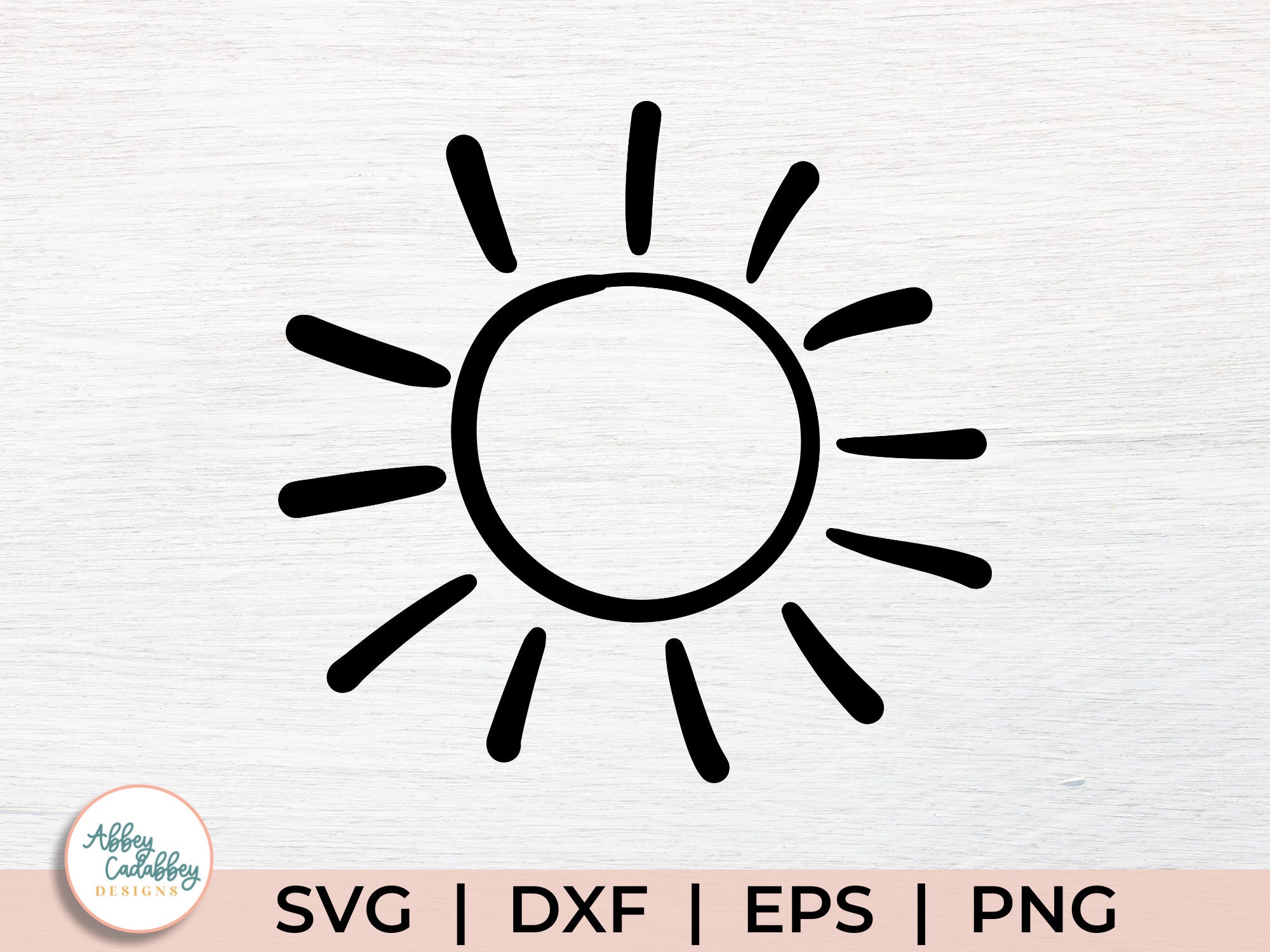 Sun SVG - Sunshine Svg - Hand Drawn Sun SVG - Summer Sun SVG - Summer ...
