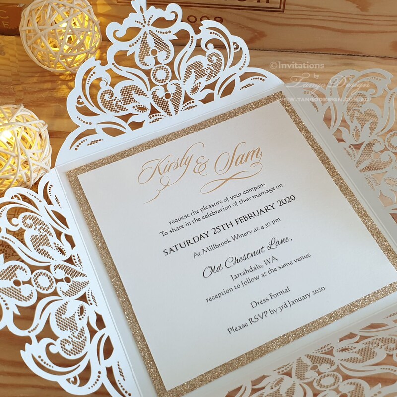 Fold Out Wedding Invite - Etsy