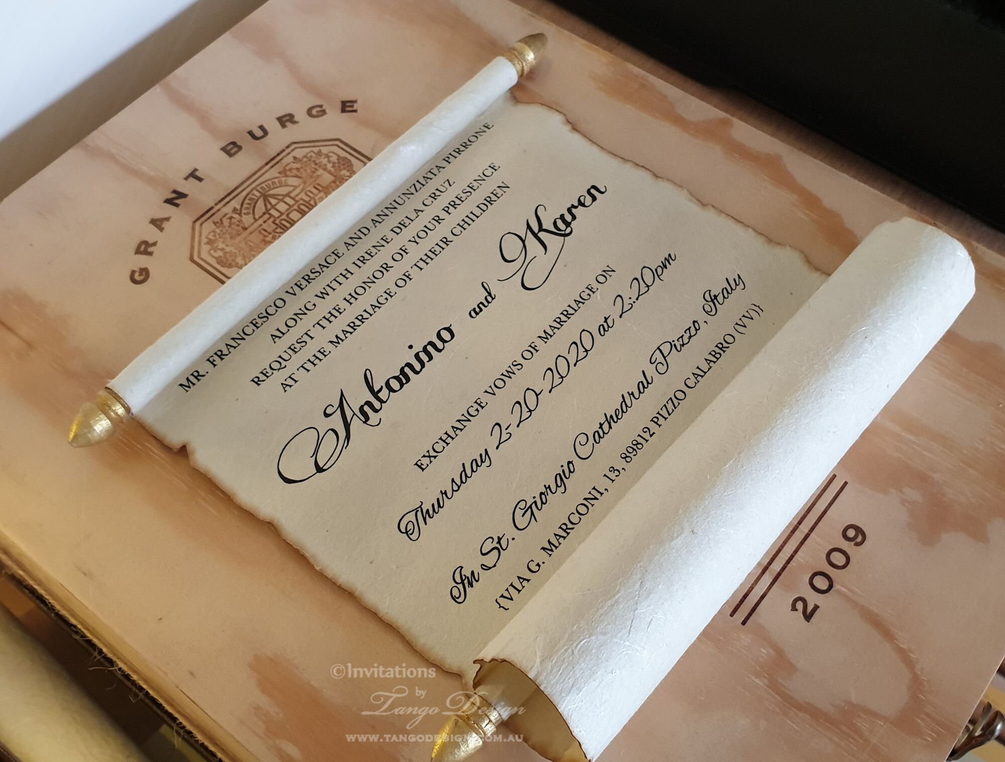 Birthday Invitation. Scroll Cards Corporate. 21st Party Invitations ...