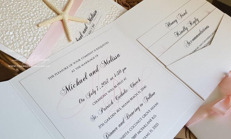 Wedding Tropical Destination. Wedding Invitation Suite Beach | Etsy
