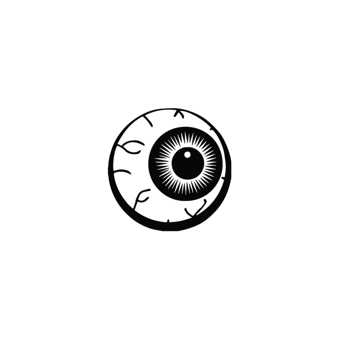 Eyeball, Eye Ball, Bloodshot Eye, Clipart, Silhouette, Cricut, Dxf, Ai ...