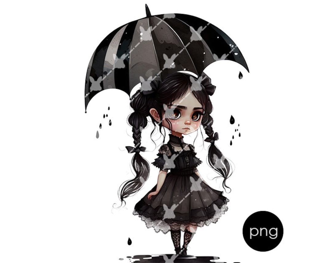 Clipart Wednesday Addams, Addams Family, Transparent Png, Digital ...