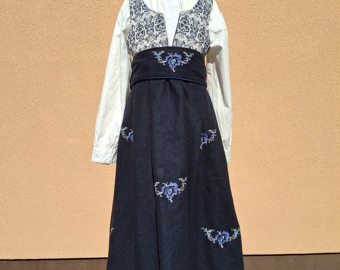 Original Handmade Vintage Traditional Norwegian Folk Dress - Festdrakt ...