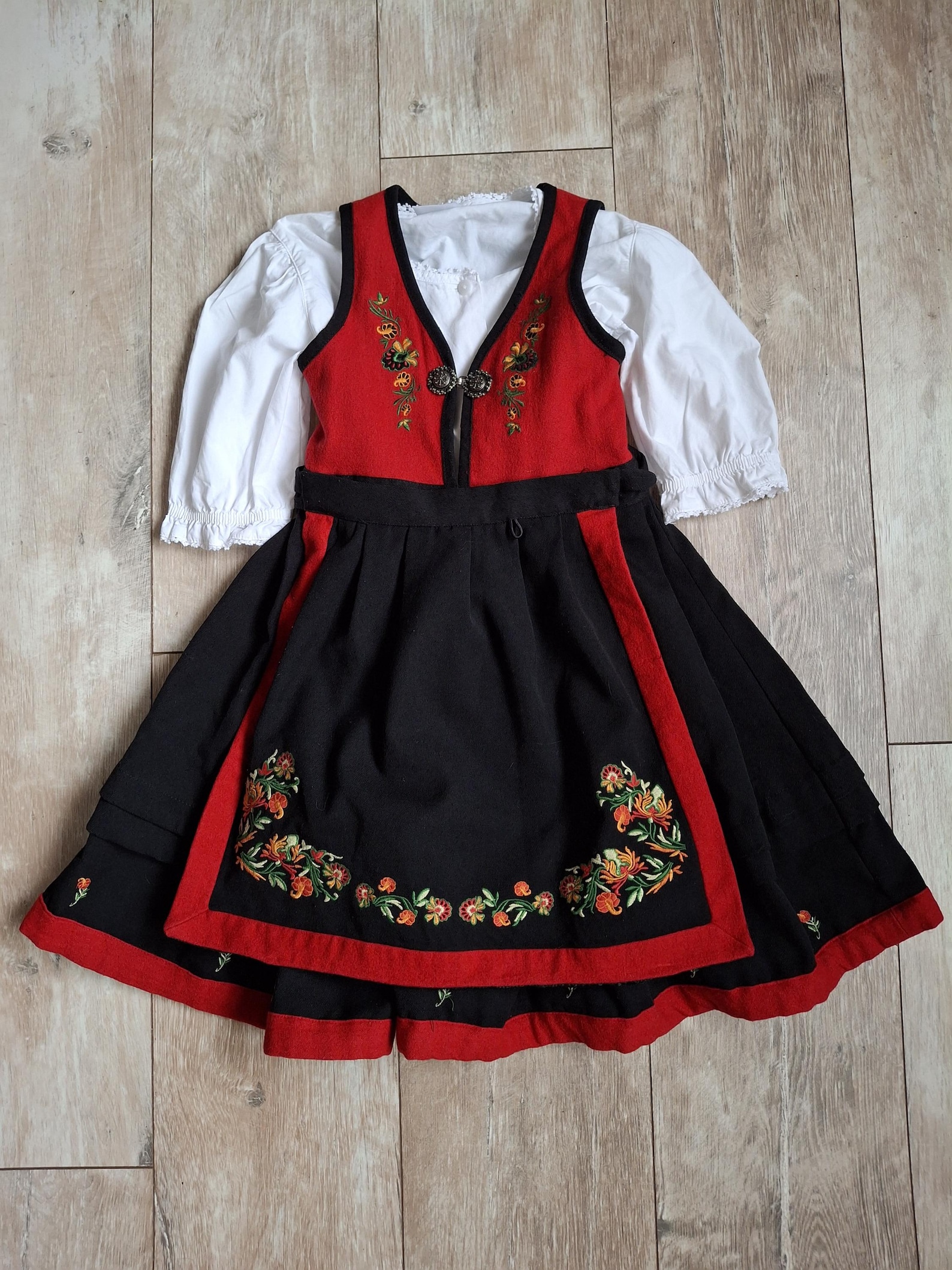 Original Handmade Vintage Traditional Norwegian Folk Dress - Festdrakt ...
