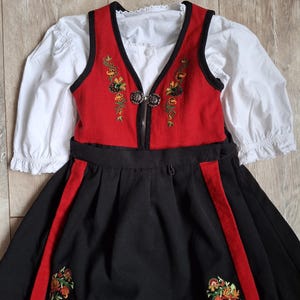 Original Handmade Vintage Traditional Norwegian Folk Dress - Festdrakt ...