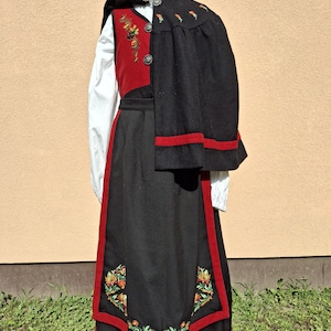Original Handmade Vintage Traditional Norwegian Folk Dress - Festdrakt ...