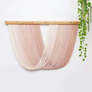 Dip Dye Macrame Wall Hanging, Macrame Headboard, Ombre Wall Hanging ...