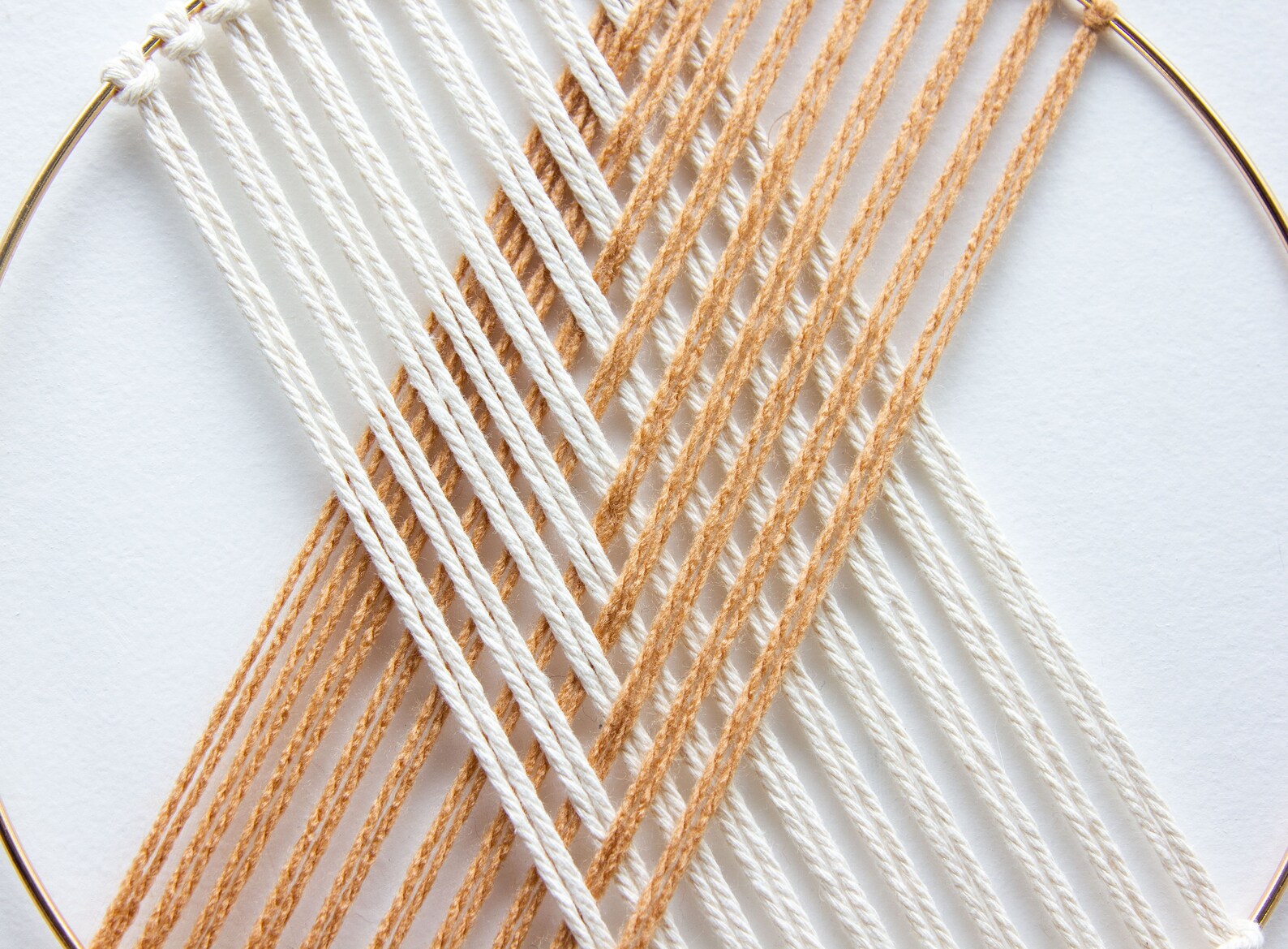 Macrame Ring Wall Hanging Neutral Wall Art Yarn Wall - Etsy