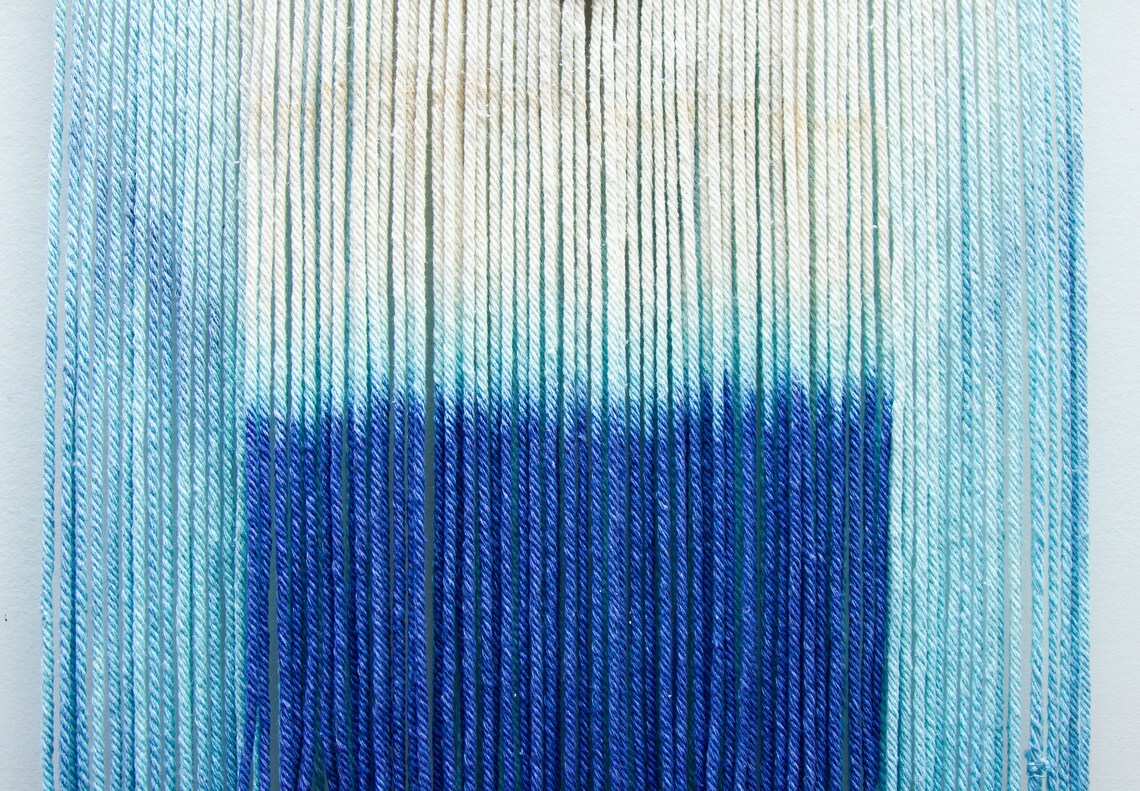 Dip Dye Macrame Wall Hanging Blue Ombre Macrame Wall Hanging | Etsy