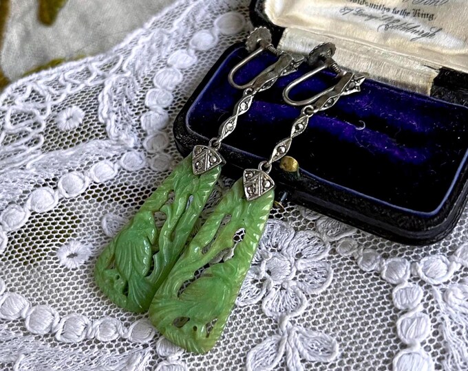Belle Époque Antique Edwardian Era 935 European Silver Genuine Faceted ...
