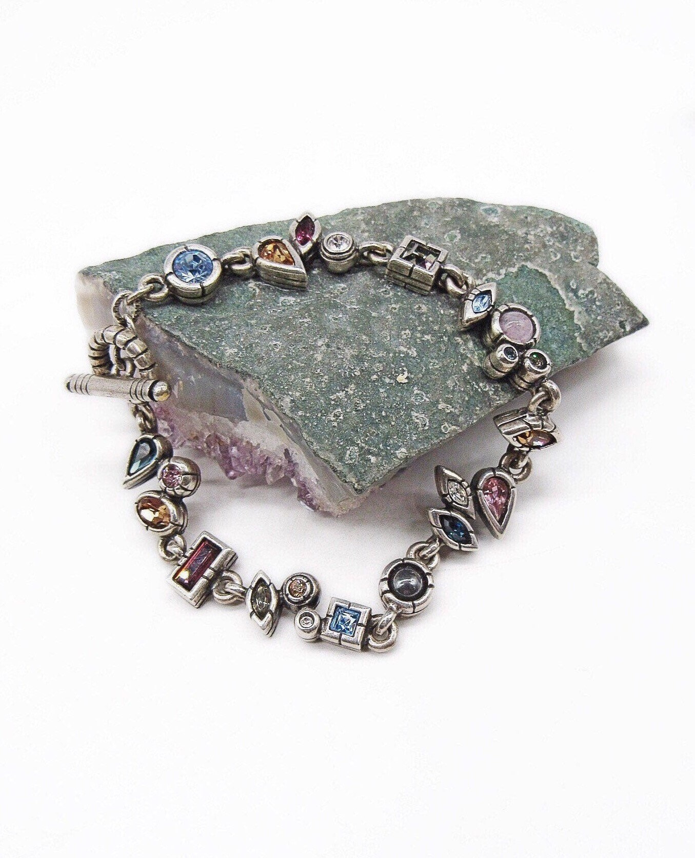 Patricia Locke Haute Couture vintage retired Modernist Silver plated ...