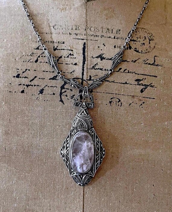 Antique German 1920s Estate Art Deco Sterling Silver … - Gem