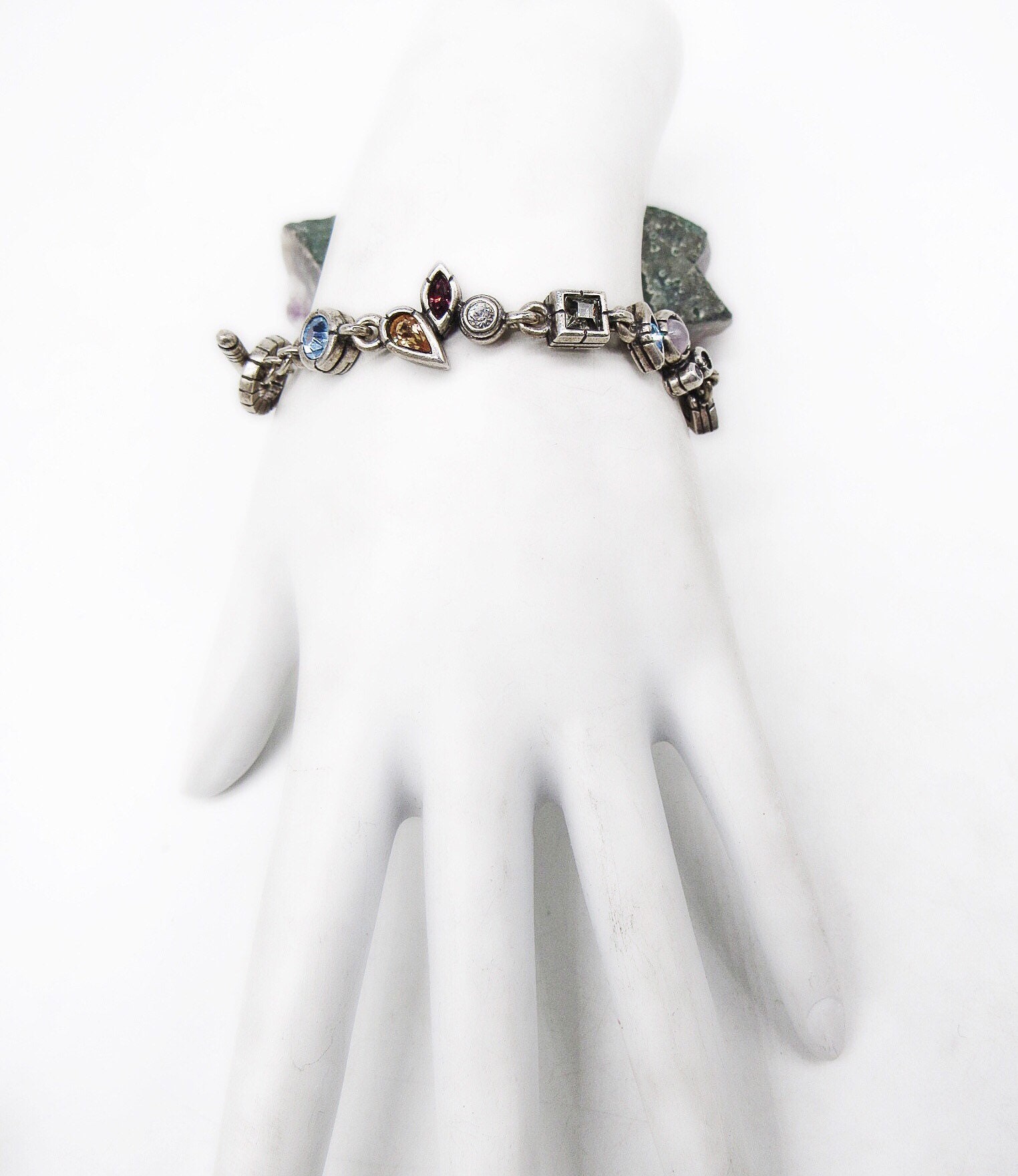 Patricia Locke Haute Couture vintage retired Modernist Silver plated ...