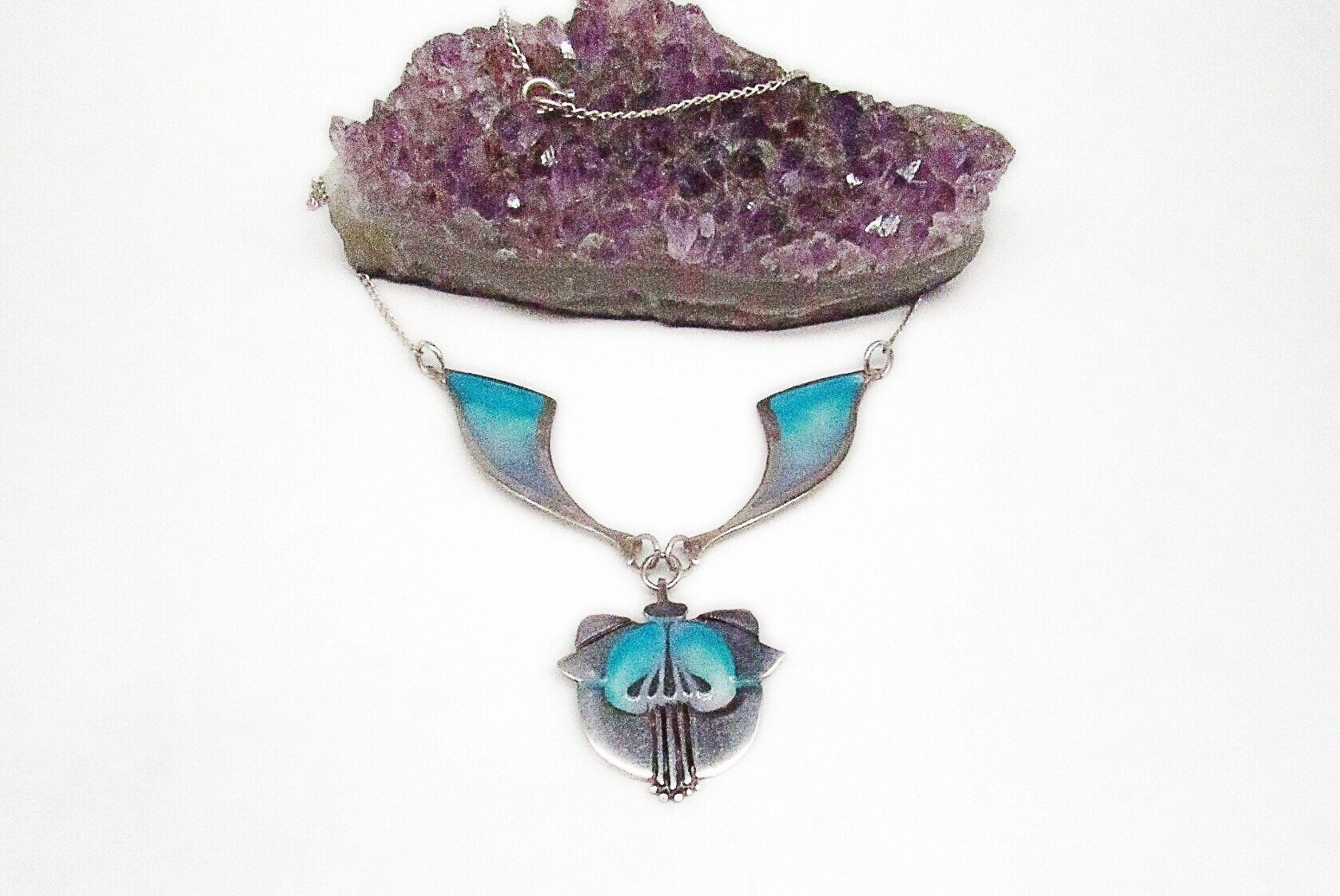 Gorgeous Pat Cheney of Scotland Art Nouveau styled vintage Sterling ...