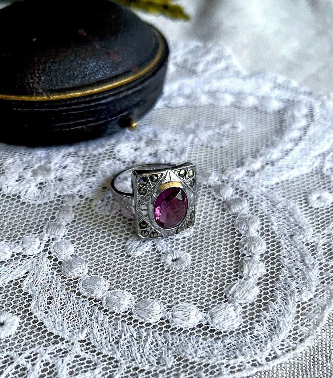 Lovely Vintage 1930s Art Deco Clark & Combs Sterling Silver Filigree ...