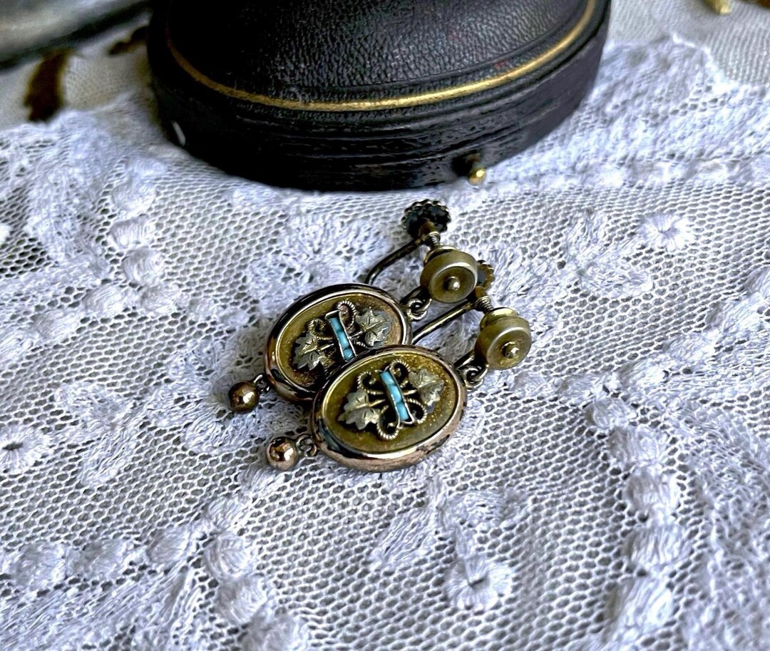 Fine Antique European Victorian Era 835 Silver Gold Pinchbeck Genuine ...