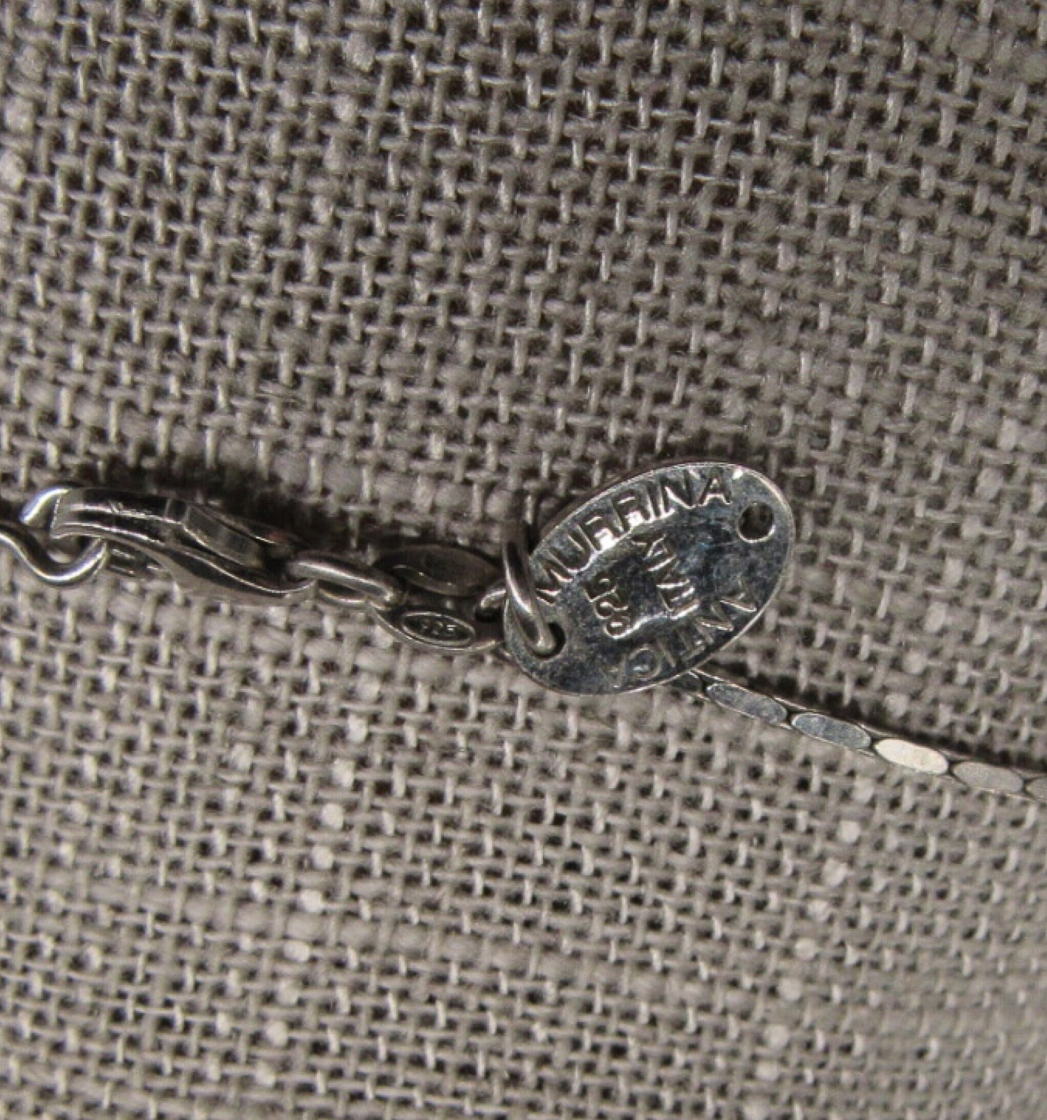 Antica Murrina Of Italy Sterling Silver Modernist Murano Glass Signed