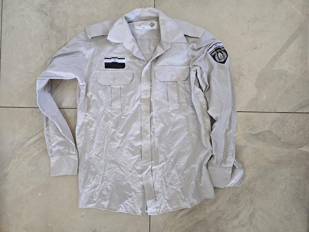 Genuine Israeli Prison Guard Uniform With Patches Size Medium FREE ...