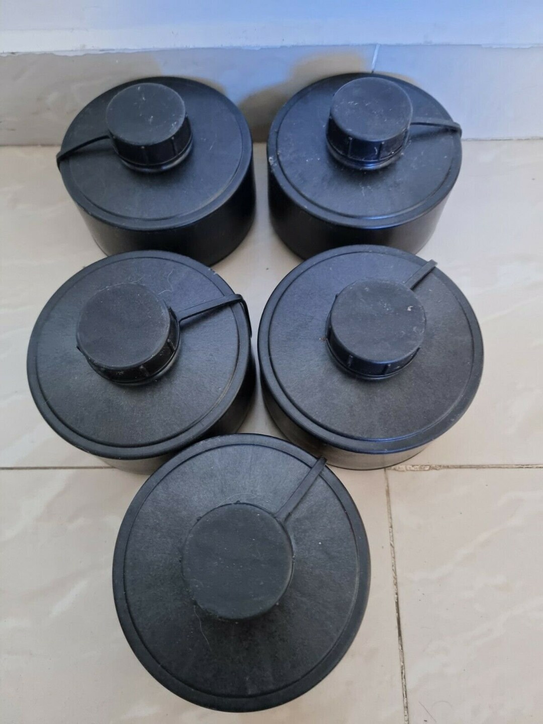 Israeli Army Gas Mask 2010's Premium CBRN Filters Lot of 5 PA-21 NIOSH ...