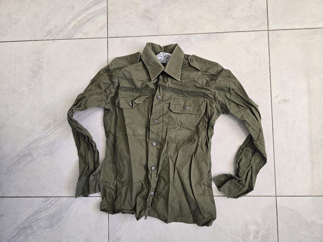 1982 IDF Israel Army Combat Soldier Shirt Size Small Lebanon War Relic ...