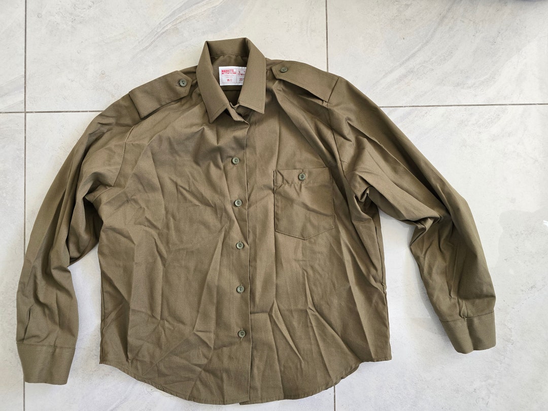 Genuine IDF Israeli Army Uniform Officer Shirt Size XL UNWORN Dated ...