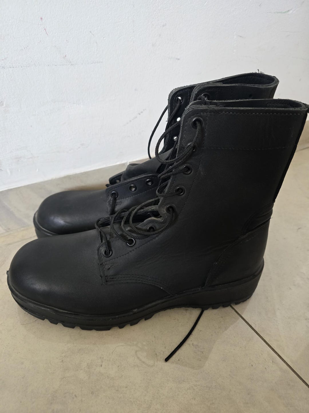 Genuine IDF Israeli Army Uniform Boots Current Type Size 42 US 8.5 A452 ...