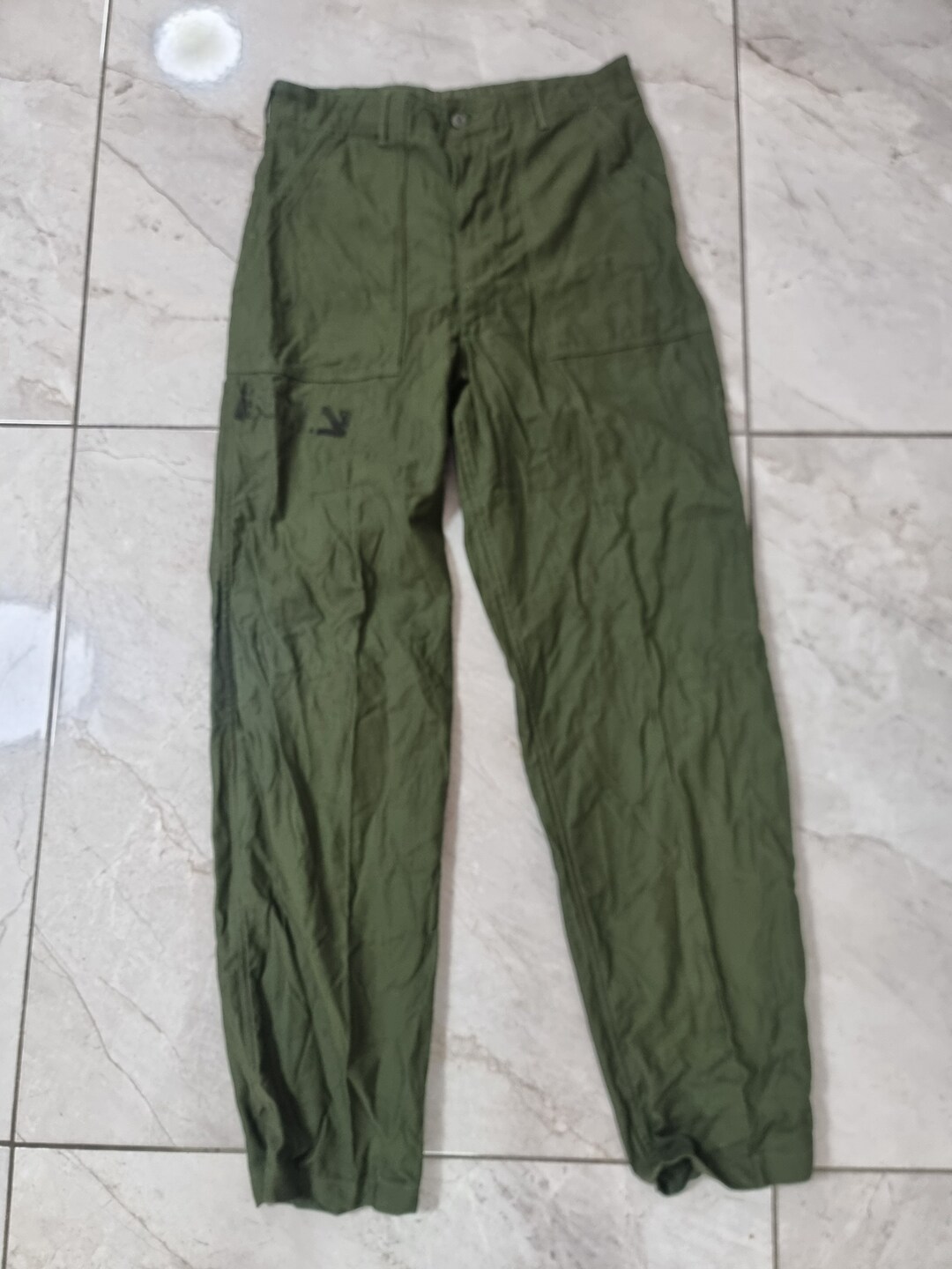 Genuine US Army Field Uniform Pants Og 107 Vietnam War Era 36X35 FREE ...