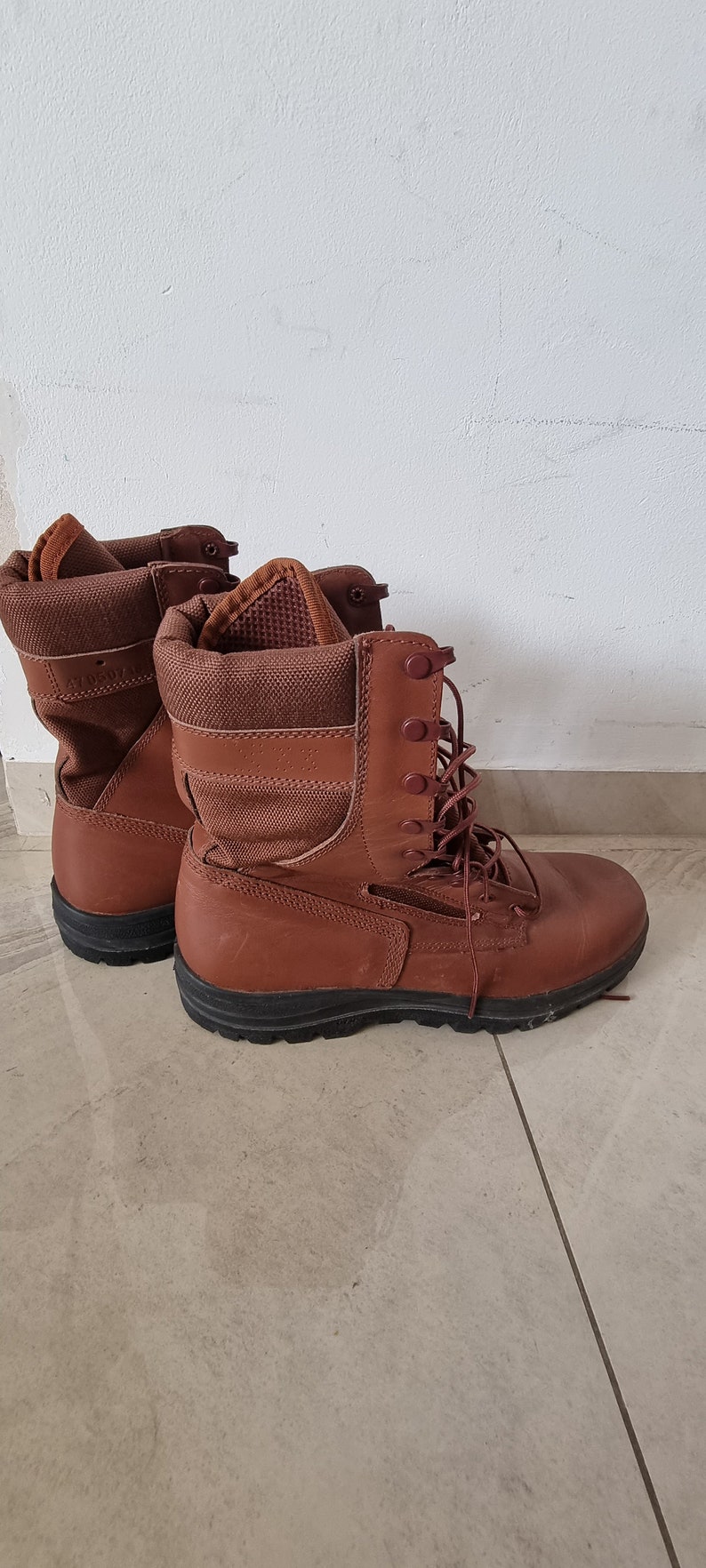 Genuine IDF Israel Army Paratrooper Boots Shoes Current Type Size 47 US ...