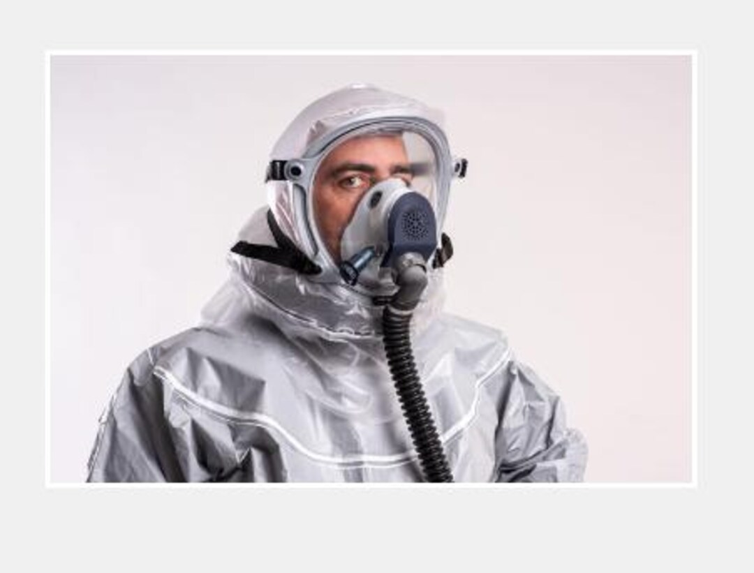 Full Face Gas Mask for Asthma Patients | Easy Breathing Blower System ...