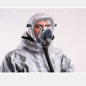 Full Face Gas Mask for Asthma Patients | Easy Breathing Blower System ...