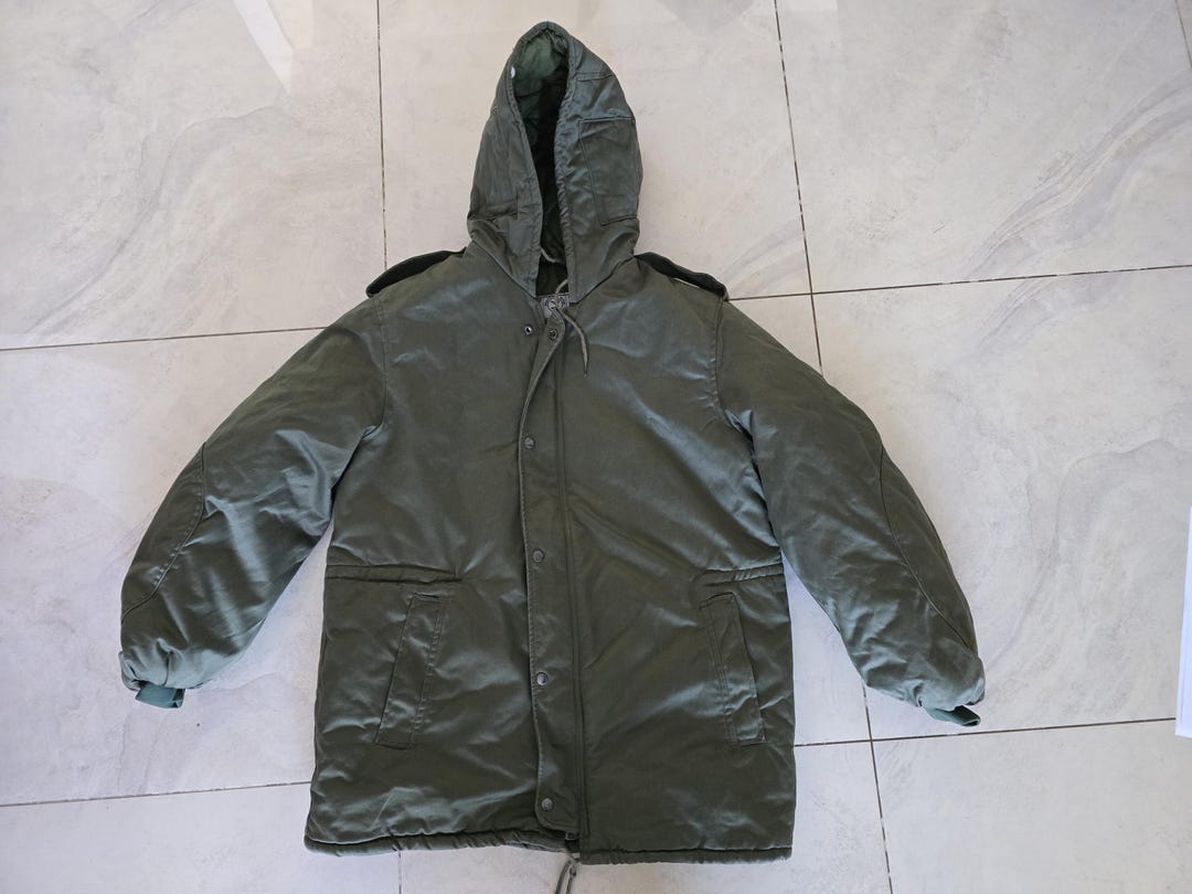 Genuine Original IDF Israeli Army Dubon Parka Jacket Size Large FREE ...