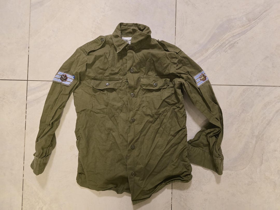Genuine IDF Israel Army Combat Soldier Shirt Size Small + Ranks A567 ...