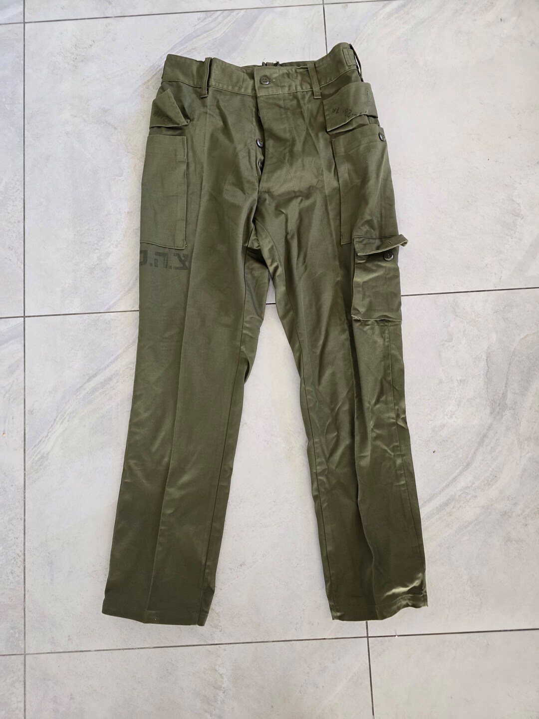 Genuine IDF Israeli Army Uniform Pants Size Small UNWORN With Insignia ...