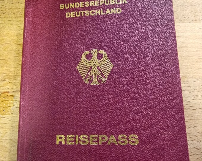Original Collectible Germany German Biometric Passport Travel Document ...