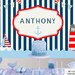 Nautical Party Backdrop, Sailor Party, Sailboat Party, Navy Blue, Any ...