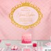Pink and Gold Backdrop Princess Party Backdrop Royal Party Backdrop Any ...