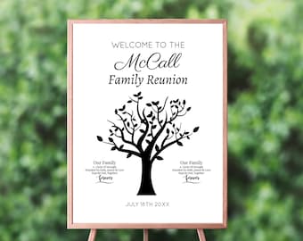 Family Reunion Welcome Sign 2023 Elegant Printed Foam Board or Poster ...