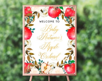 Apple of My Eye Baby Shower Sign - Etsy