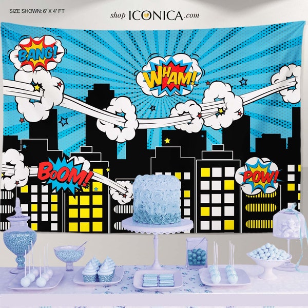 Superhero Backdrop - Etsy