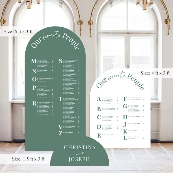 Seating Chart Free Standing - Etsy