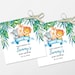 Safari Favor Tags, Animals Thank You Tags, Gift Tags, Labels for Favors ...
