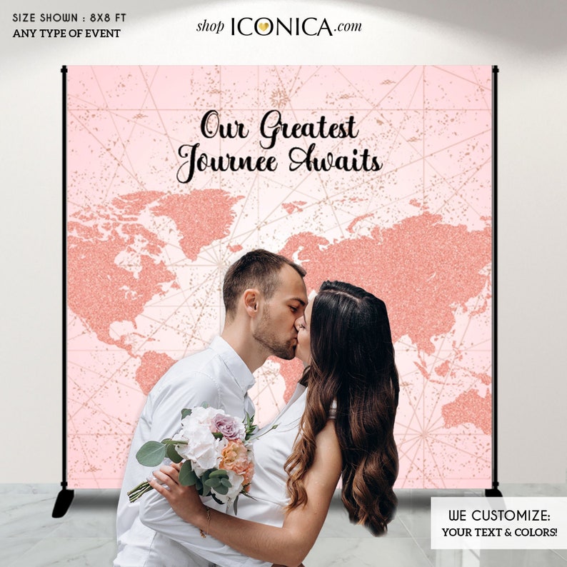 Travel Theme Backdropengagement Party Backdroptravel - Etsy