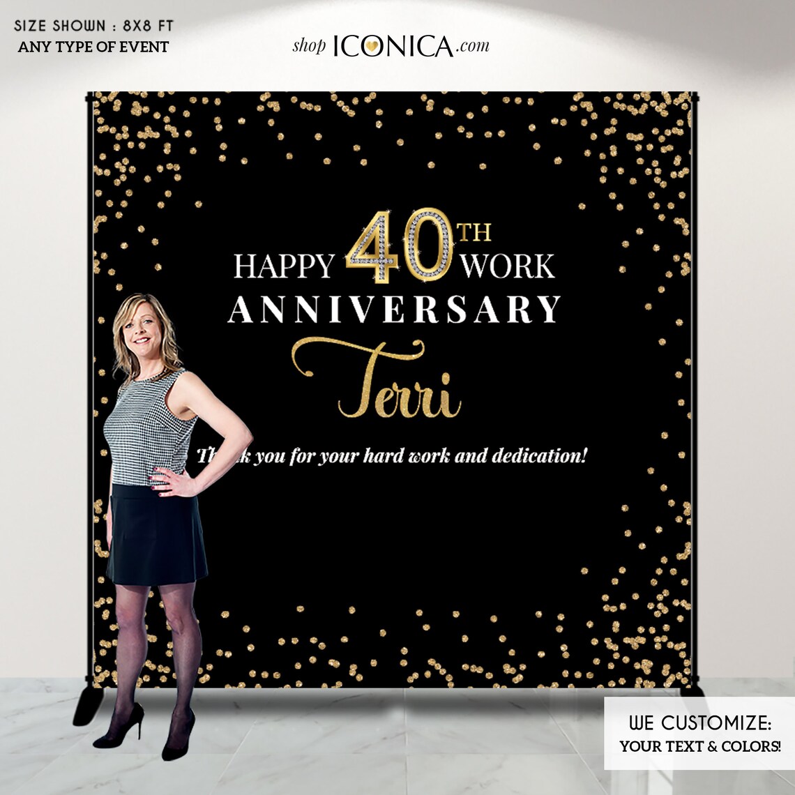 Retirement Party Photo Backdrop Personalized Realtor - Etsy