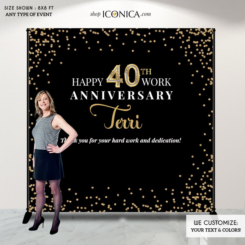 Retirement Party Photo Backdrop Personalized Happy Retirement - Etsy