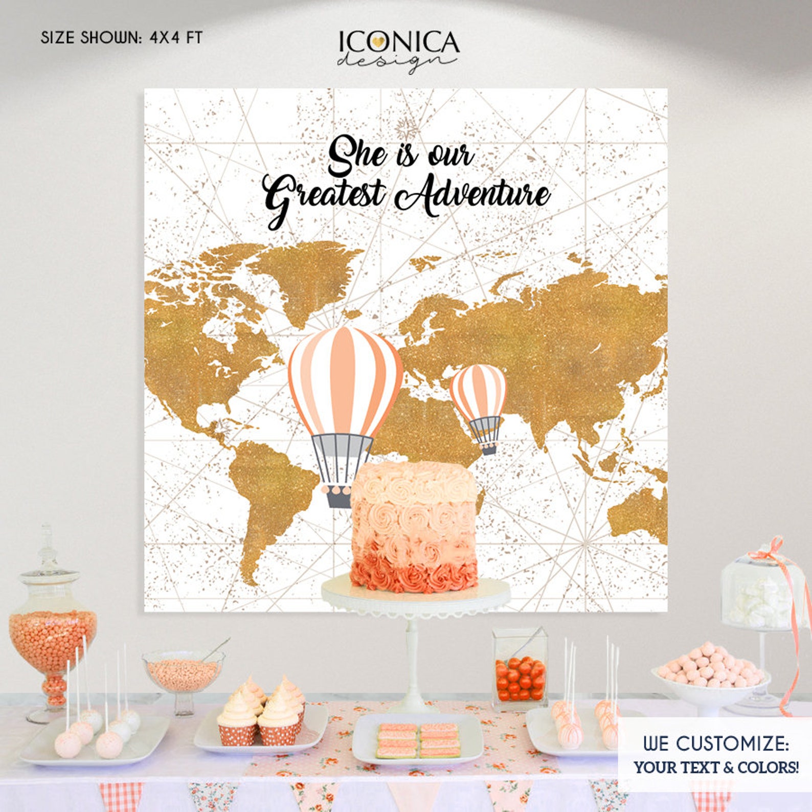 Travel and Adventure Party Decor Travel Themed Backdrop Hot | Etsy