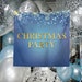Blue Christmas Party Backdrop, Festive Holiday Banner, Vinyl Decor - Etsy