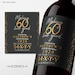 60th Birthday Wine Label Personalized Any Age Milestone Birthday ...
