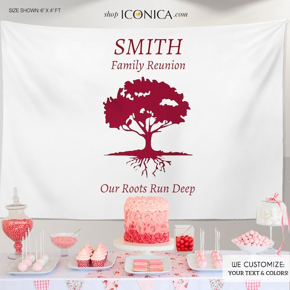 Family Reunion Photo Backdrop,Family reunion banner, Family reunion ...