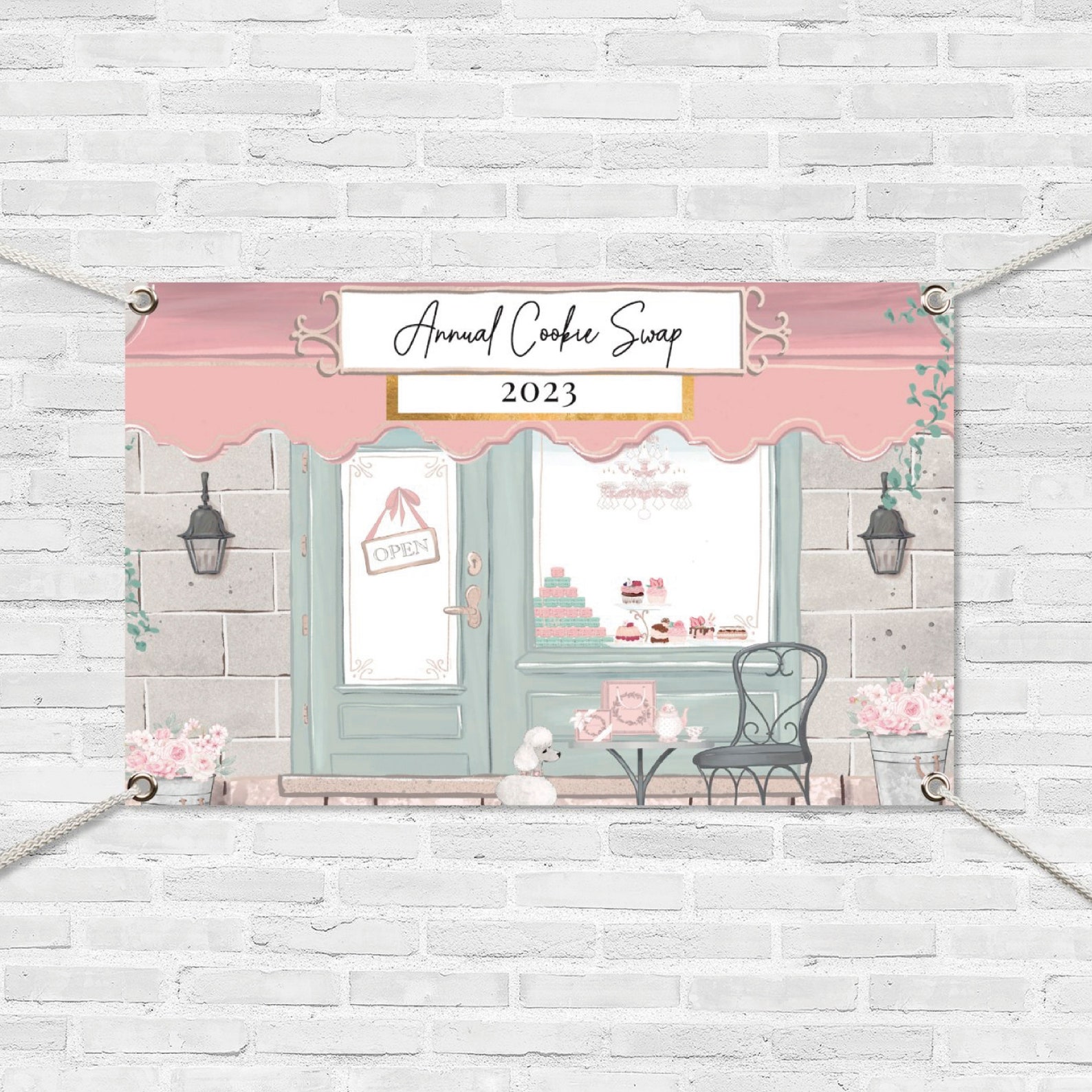 Patisserie Backdrop Personalized Parisian Bakery Backdrop Custom ...